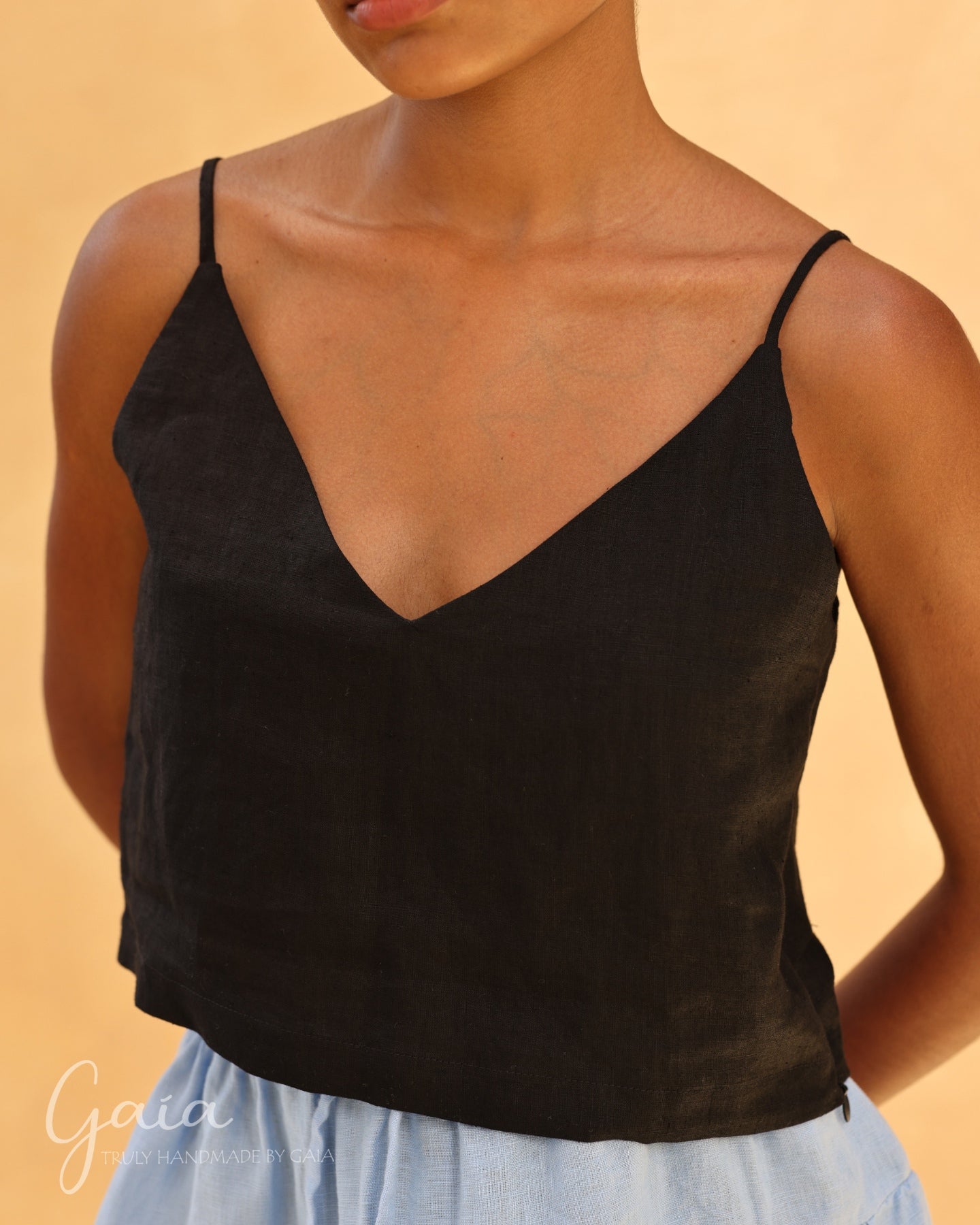 Linen camisole top ALMA – MadebyGaia
