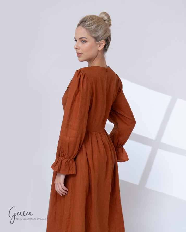 Linen dress formal KAYA – MadebyGaia
