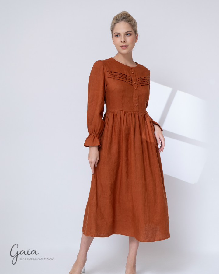 Linen dress formal KAYA – MadebyGaia