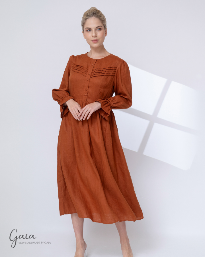 Linen dress formal KAYA – MadebyGaia