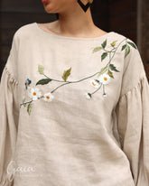 Hand-Embroidered Linen Tops – MadebyGaia