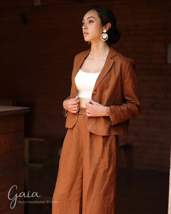 Linen women suit casual BONNIE – MadebyGaia