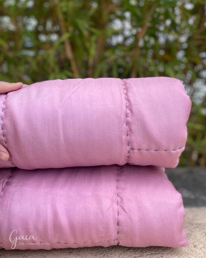 Hand-stitch mulberry queen size silk sheets – MadebyGaia