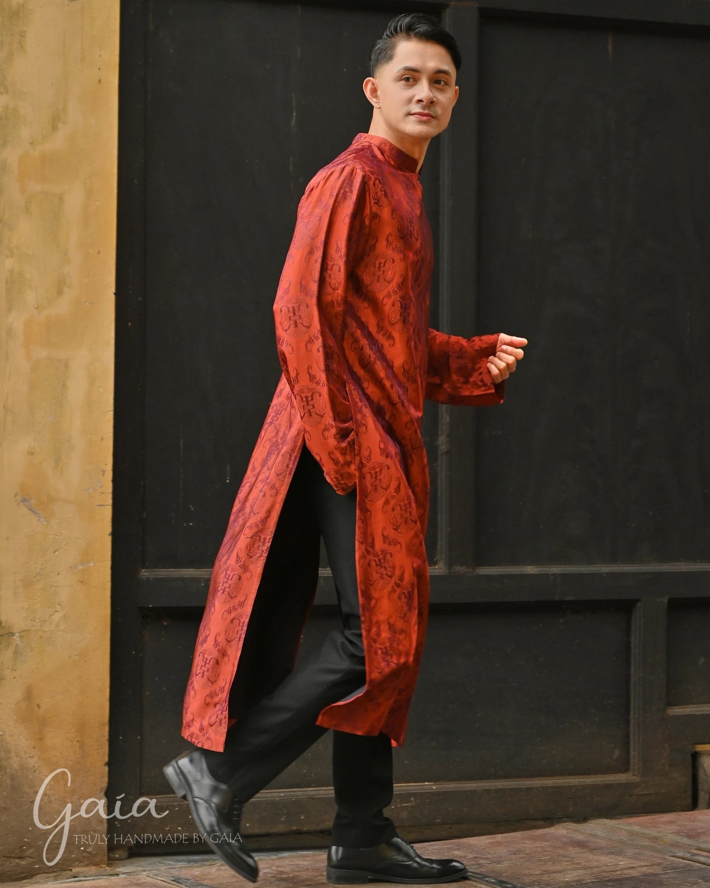 Mulberry silk men Ao Dai – MadebyGaia